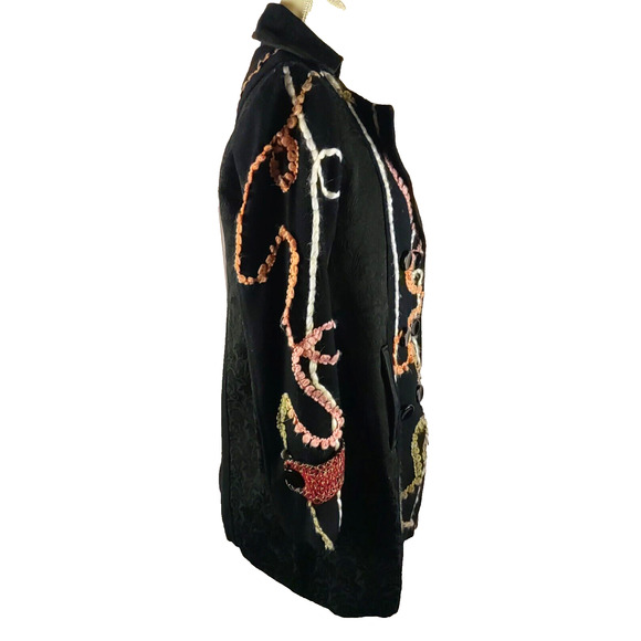 Emma G | Jackets & Coats | Emma G Funky Art Wear Boho Coat Size Medium ...
